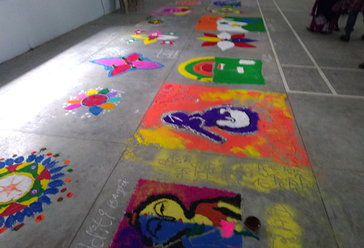 Rangoli Competition - Holy Cross School Tadong